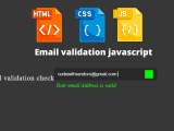 Make Email Validation Using Javascript Code