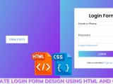 Create Stylish Login Page In Html And Css Code