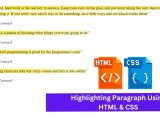 Highlight Text Box Css At Linda Lara Blog