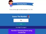 Number Guessing Game Using Javascript