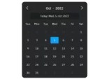 Calendar Using Html Css And Javascript Source Code
