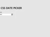Creating Custom Input Date Using Html And Css