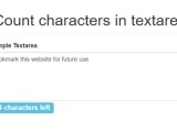 Character Count Using Javascript