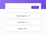 Currency Formatter With Html Css Javascript
