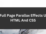 Background Image Scroll Effect Css W3s Infoupdate Org