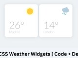 15 Css Weather Widgets Code Demos