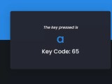 Detect Key Presses Key Code Using Javascript