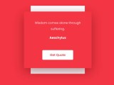 Random Quote Generator Using Html Css Javascript