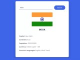 Country Guide App Using Javascript With Free Source Code