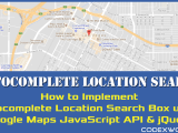 Autocomplete Places Search Box Using Google Maps Javascript Api