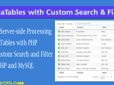 Add Custom Search And Filter To Datatables Server Side Processing With