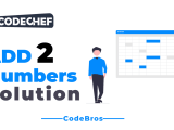 Add Two Numbers Codechef Solution Codingbroz