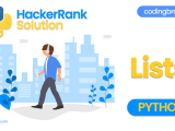 Lists In Python Hackerrank Solution Codingbroz
