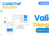 Valid Triangles Codechef Solution Codingbroz
