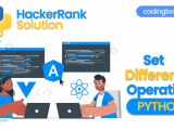 Set Difference Operation In Python Hackerrank Solution Codingbroz