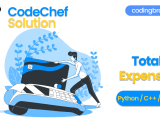 Total Expenses Codechef Solution Codingbroz