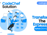 Transform The Expression Codechef Solution Codingbroz