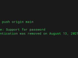 Git How To Fix Support For Password Authentication Was Removed