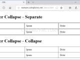 Css Reference Border Collapse Coding Factory