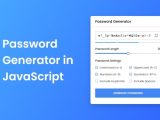 Random Password Generator In Html Css Javascript