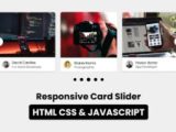 Create Responsive Card Slider In Html Css Javascript Swiperjs