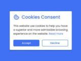 Create Popup Cookies Consent Box In Html Css Javascript