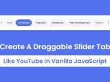 Draggable Slider Tabs In Html Css Javascript