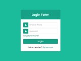 Responsive Login Form Using Only Html Css