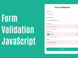 How To Implement Form Validation In Html Css And Javascript