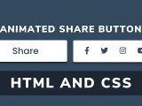 Share Button Animation Using Html Css