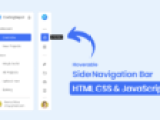 Create Hoverable Sidebar Menu In Html Css And Javascript