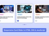 How To Create Card Slider In Html Css Javascript Step By Step Guide