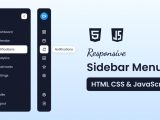 How To Create A Sidebar Menu In Html Css Javascript