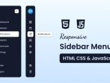 How To Create A Sidebar Menu In Html Css Javascript