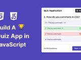 Build A Quiz App With Timer In Html Css Javascript