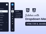 Top 15 Sidebar Menu Templates In Html Css Javascript