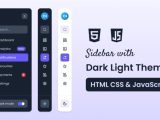 Sidebar Menu With Dark Light Theme Toggle In Html Css Javascript