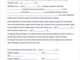 Printable Lease Assignment Form