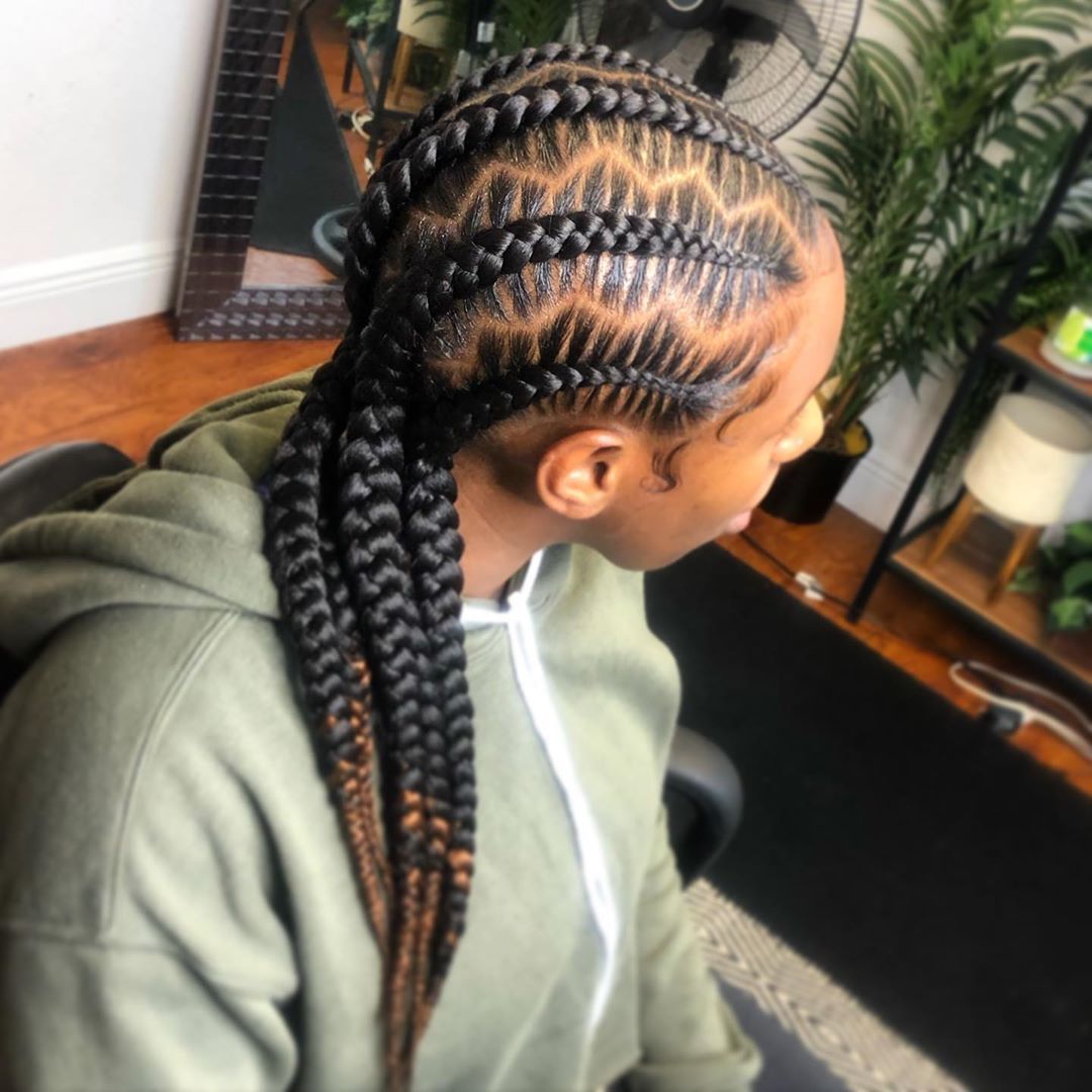 40 All-Back Stitch Braids Cornrows That Makes a Statement in 2025 ...