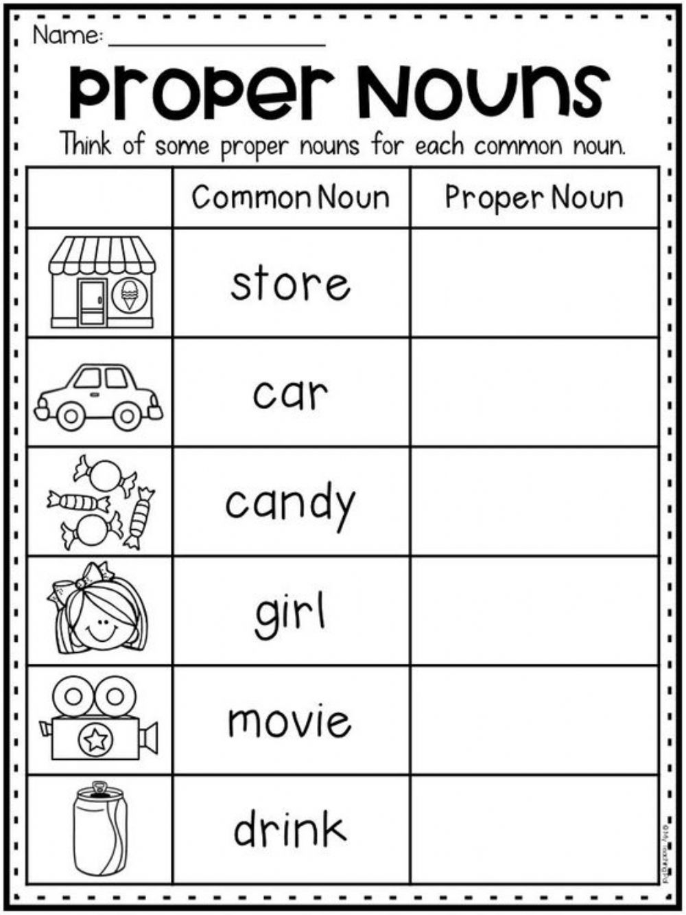 Grade 1 Common And Proper Nouns Worksheets CommonWorksheets grade-1-common-and-proper-nouns-worksheets-commonworksheets
