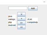 Java Swing Jlist