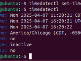 Changing Date And Time On Command Line Terminal