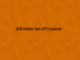 Guid Partition Table Gpt Explained