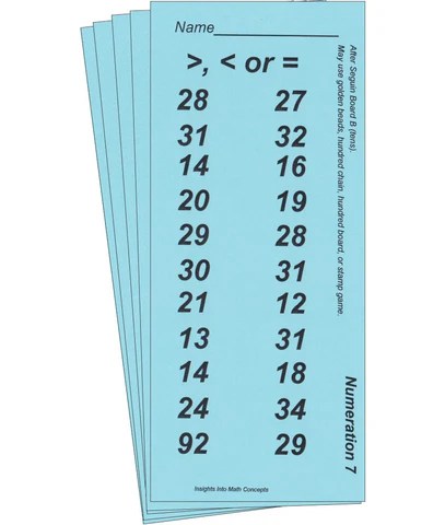 Numeration Conceptual Learning Materials