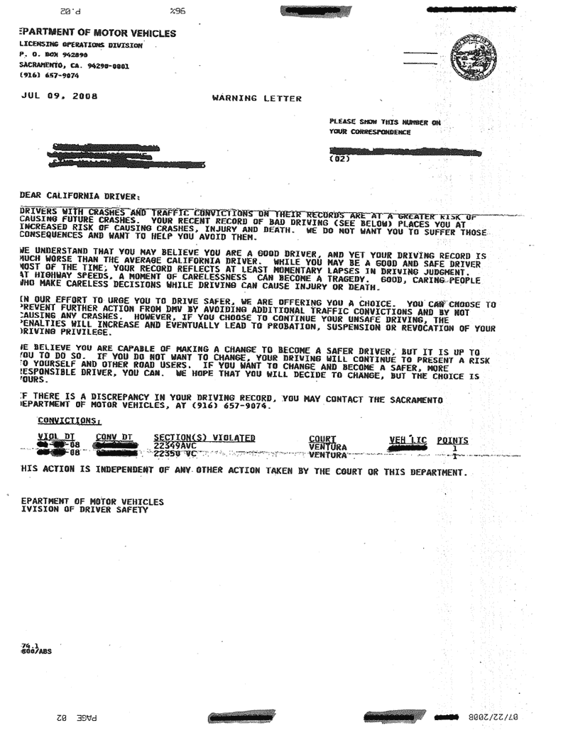 DMV: Motivational or just mean? - Consumer Watchdog