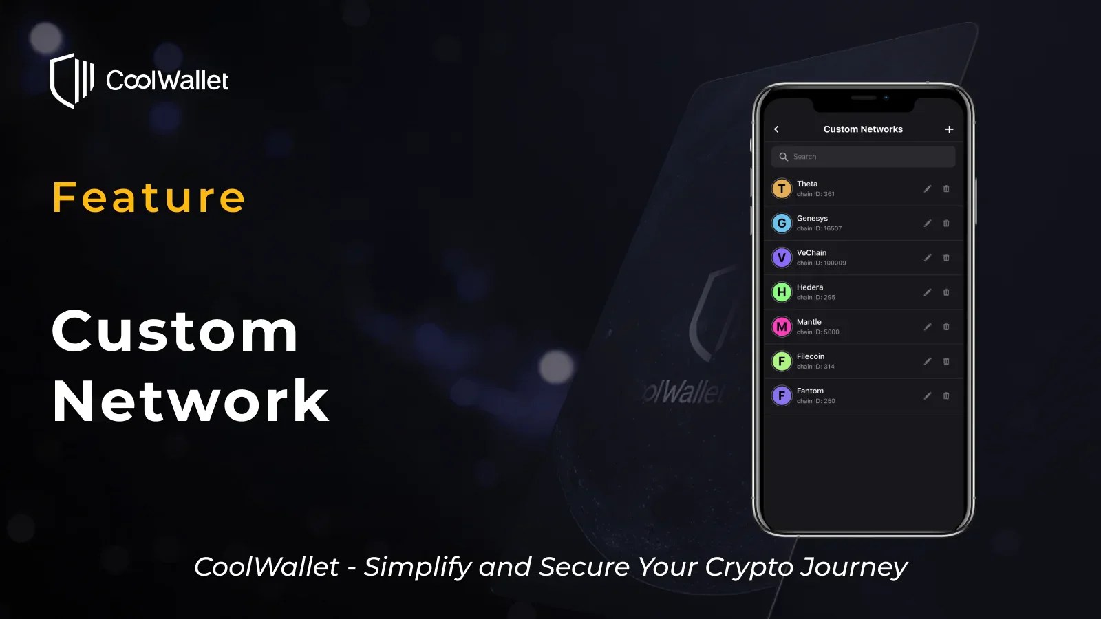 Guide For Adding A Custom Network Coolwallet