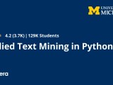Applied Text Mining In Python Coursya