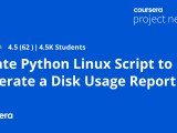 Create Python Linux Script To Generate A Disk Usage Report Coursya