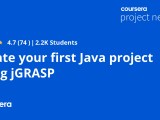 Create Your First Java Project Using Jgrasp Coursya