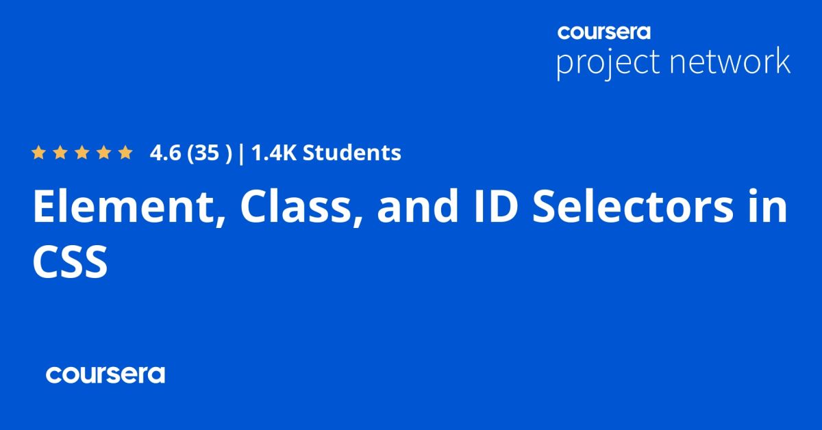 Element, Class, and ID Selectors in CSS - Coursya